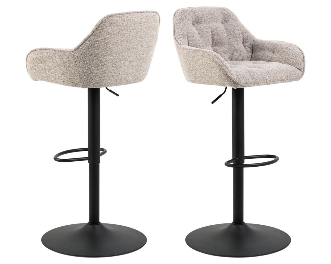Barhocker "Achtrup" beige, dreh- und höhenverstellbar in beige ...